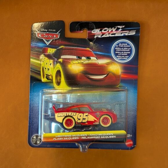 Mattel | Toys | Mattel Pixar Cars Glow Racers Lightning Mcqueen Car ...